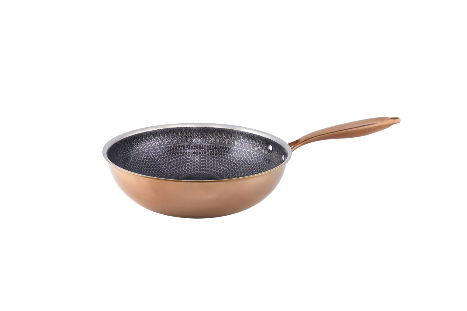 Hâws Santo Wok 28cm Hybrid coating Rose Gold | Gastrobutikken.dk
